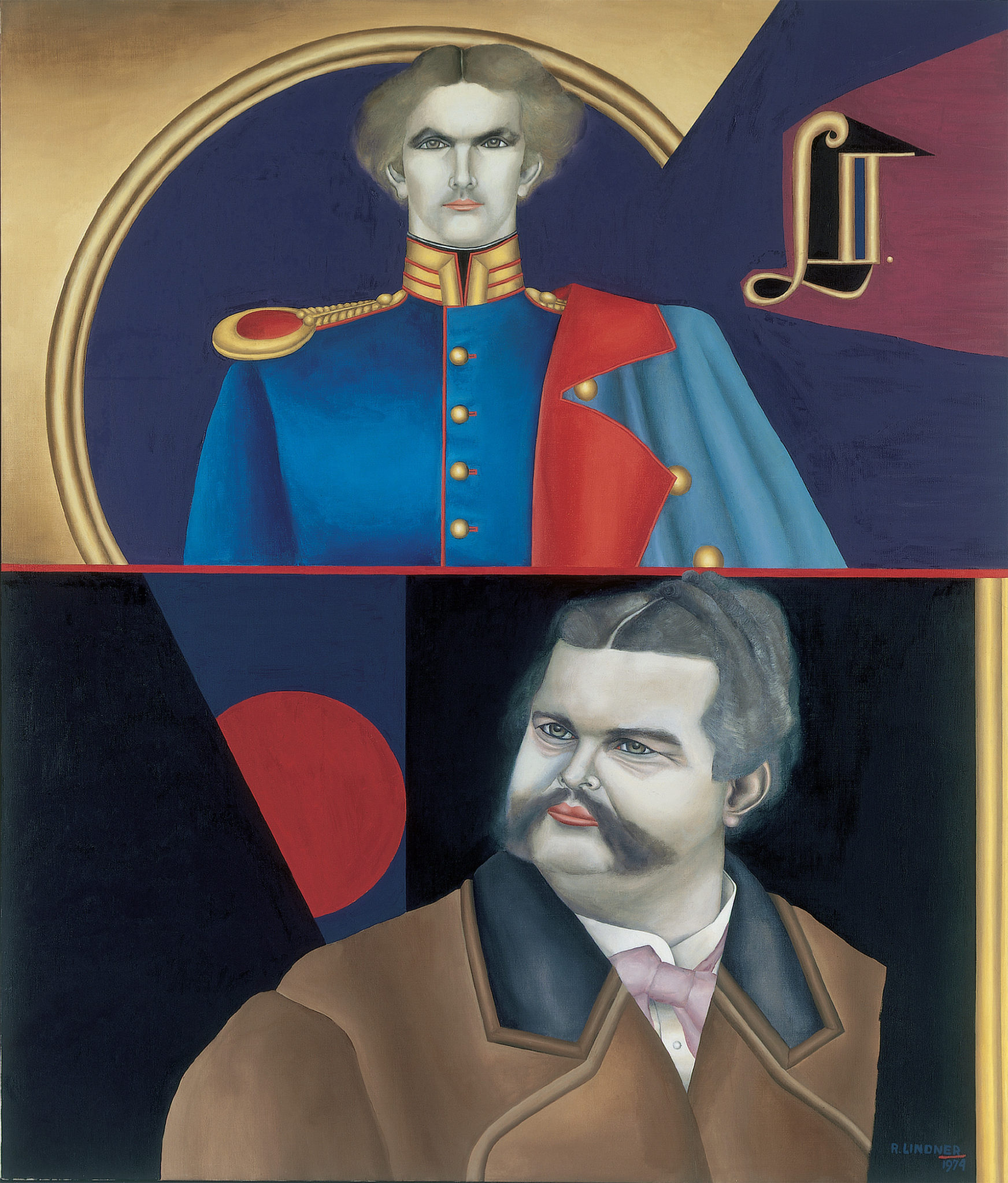 Double portrait Ludwig II 1974 - Richard Lindner